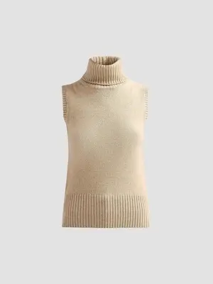 Veronica Beard Mazzy Cashmere Shell Oatmeal