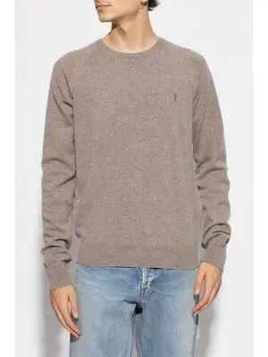 Saint Laurent Cashmere Crewneck Jumper - Dove Grey