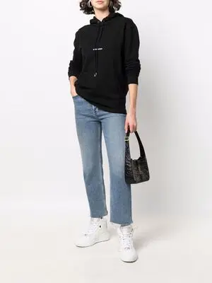 Saint Laurent Logo Cotton Hoodie
