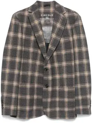 CIRCOLO 1901 Cotton Single Breasted Jacket - Camel