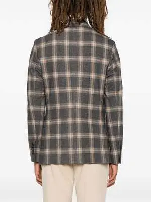 CIRCOLO 1901 Cotton Single Breasted Jacket - Camel