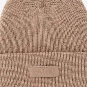 PATOU Wool Beanie With Logo - Beige