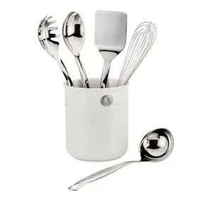 HESTAN Provisions 6-piece Deluxe Stainless Steel Chef's Tools And Bain Marie Set - Silver