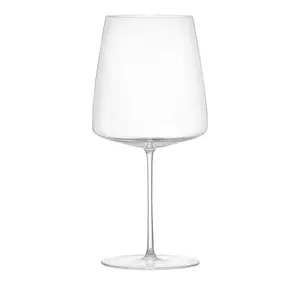 SCHOTT ZWIESEL Handmade Simplify Burgundy Glass, Set Of 2 - Clear