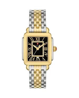 Michele Deco Madison Mid Watch - Black/two Tone
