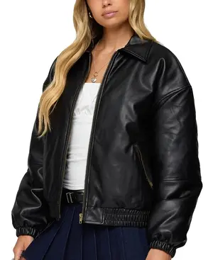 EDIKTED Halley Bomber Jacket - Black