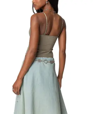 EDIKTED Blake Mesh Tank Top