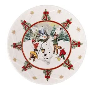 VILLEROY & BOCH Toy's Fantasy Large Bowl: Building A Snowman - Multi