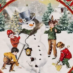 VILLEROY & BOCH Toy's Fantasy Large Bowl: Building A Snowman