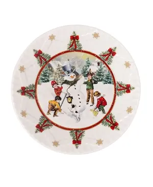 VILLEROY & BOCH Toy's Fantasy Large Bowl: Building A Snowman