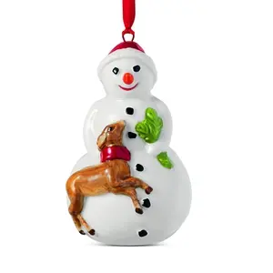 VILLEROY & BOCH Nostalgic Snowman Ornaments, Set Of 3