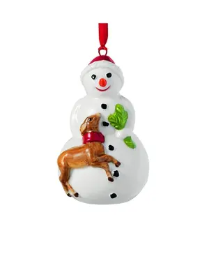 VILLEROY & BOCH Nostalgic Snowman Ornaments, Set Of 3