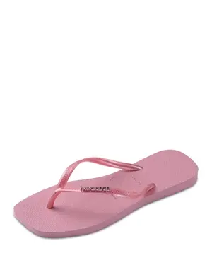 Havaianas Slim Square Flip Flop Sandals - Amaranth