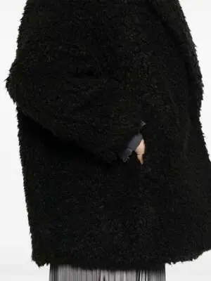 BLANCA VITA Chary Faux Shearling Coat - Black