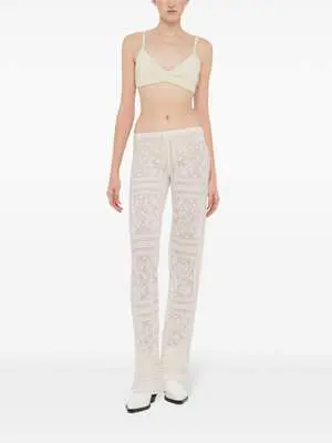 Alanui Kiss The Book Straight-keg Trousers - White