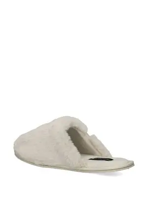 Calvin Klein Faux-fur Slippers