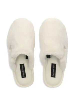 Calvin Klein Faux-fur Slippers