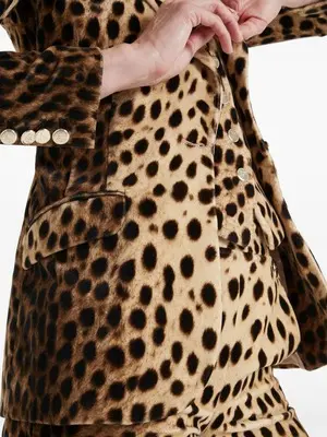 TEMPERLEY LONDON Nemera Leopard Print Blazer