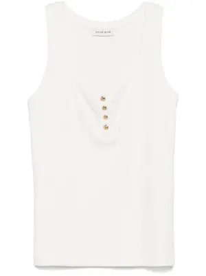 ANINE BING Alessia Tank Top - White