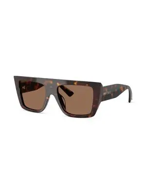 JIMMY CHOO Square-frame Sunglasses - Brown