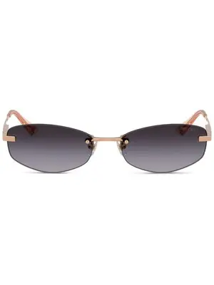 JIMMY CHOO Oval Frame Sunglasses - Pink