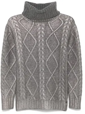 Herno Lamé-effect Wool Sweater