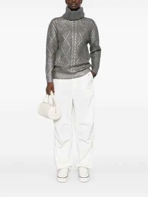 Herno Lamé-effect Wool Sweater