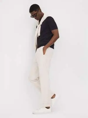 REISS Pascoe Textured Modal Blend Polo Shirt