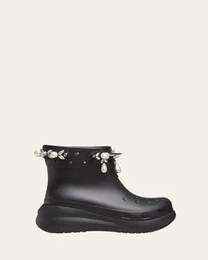 SIMONE ROCHA X CROCS Embellished Crush Ankle Boots