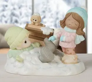 PRECIOUS MOMENTS Life Is Snow Much Fun Figurine - One-color