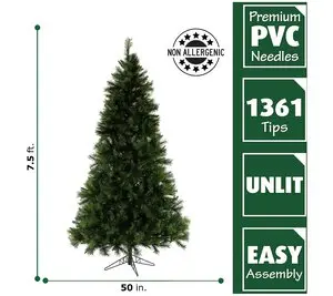 FRASER HILL FARM 7.5-ft. Canyon Pine Christmas Tree