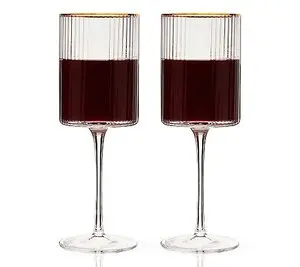VISKI Meridian Crystal Wine Glasses - One-color