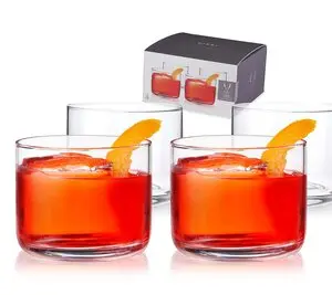 VISKI Raye Crystal Negroni Glasses