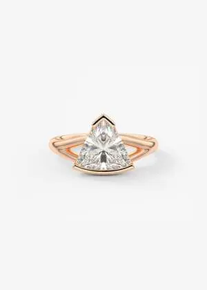 FRANK DARLING The Celeste Trillion Engagement Ring - Yellow Gold