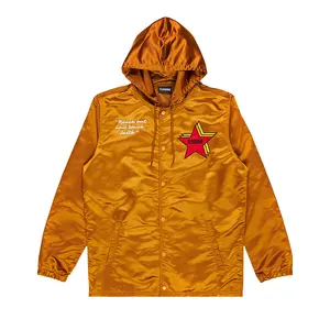 PLEASURES Berlin Satin Coaches Jacket