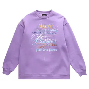 PLEASURES Faith Crewneck Sweatshirt - Purple