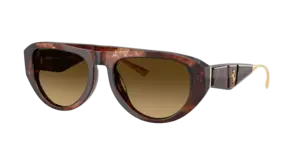 FERRARI Havana Aviator Sunglasses - Gradient Brown Polar