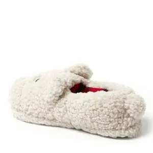 DEARFOAMS Animal Closed Back Slipper - Creme Brulee