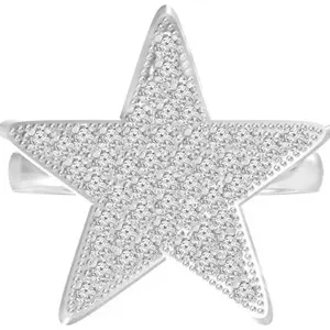 DONATELLO GIAN Donatello Gian'Name' Crystal Star Ring