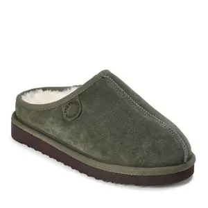DEARFOAMS Fireside Greta Shearling Clog Slipper - Olive