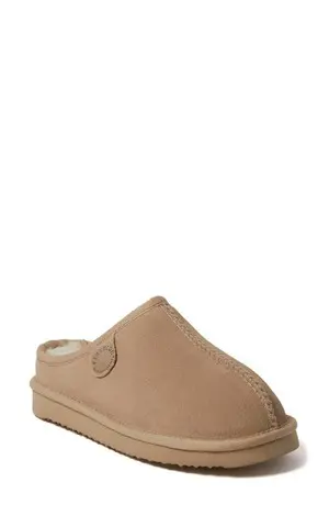 DEARFOAMS Shearling Clog Slipper - Sand