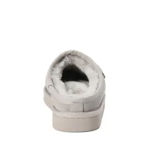 DEARFOAMS Shearling Clog Slipper - Smoke