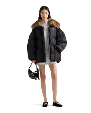 Prada Tech Canvas Down Jacket - Black