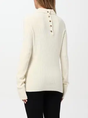 COURREGES Ribbed Knit Polo Shirt