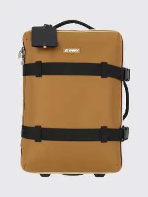 K-WAY Recycled Ripstop Nylon Trolley Suitcase - Brown