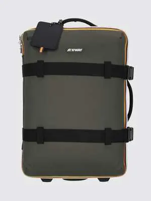 K-WAY Recycled Ripstop Nylon Trolley Suitcase - Green