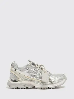 Off-White Be Right Back" Mesh And Rubber Sneakers - Grey