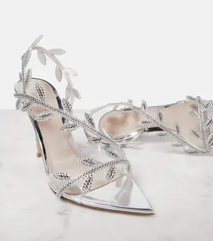 GIANVITO ROSSI Flavia 105 Embellished Leather Sandals