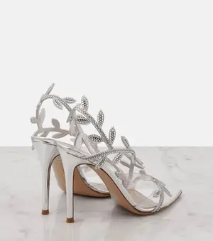 GIANVITO ROSSI Flavia 105 Embellished Leather Sandals