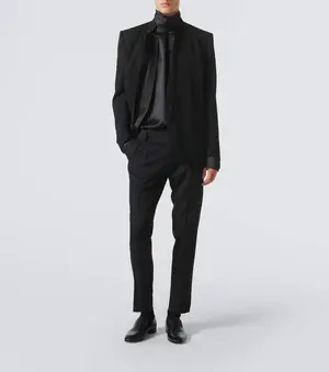 Dolce & Gabbana Wool-blend Gabardine Tuxedo Pants